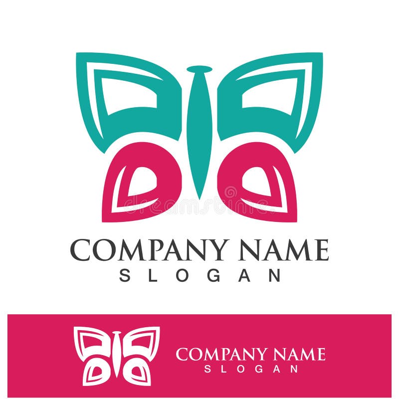 Butterfly Logo Template Icon Design Stock Vector - Illustration of ...