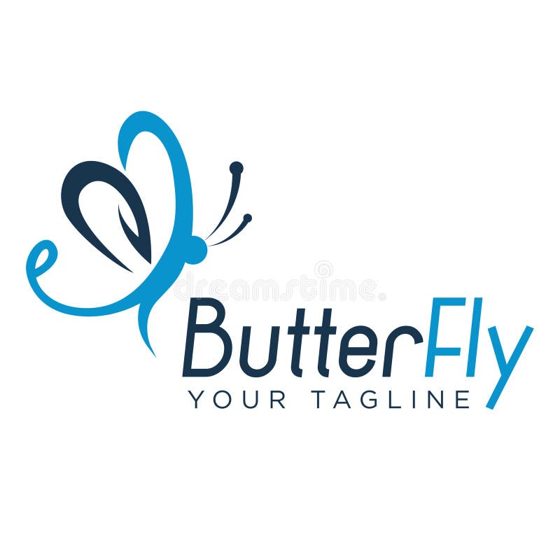 Butterfly Logo Vector Design Template Basic RGB Stock Vector ...