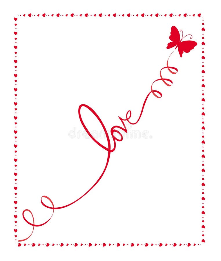 Butterfly love stock vector. Illustration of decoration - 12406387