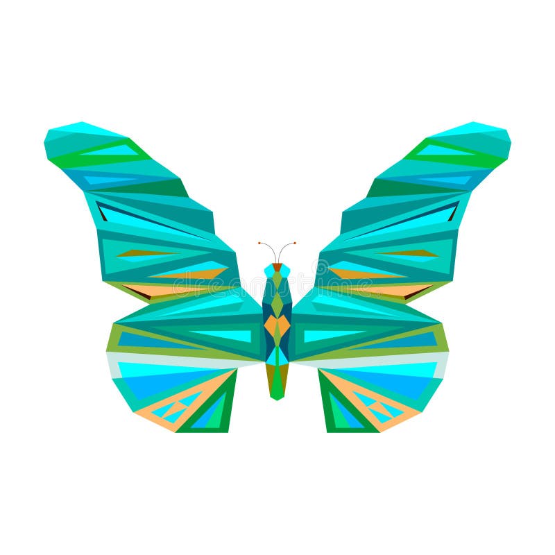 Line Low Poly Butterfly Stock Illustrations – 328 Line Low Poly ...