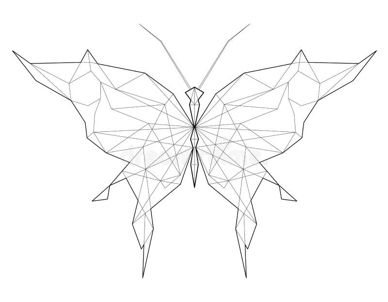 Butterfly stock vector. Illustration of draw, icon, concept - 53473410