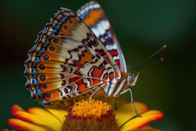Butterfly, Macro Photography, Close Up Shallow Focus. Generative AI ...
