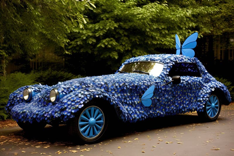 Butterfly Made Car Illustration Generative Ai Stock Illustration ...