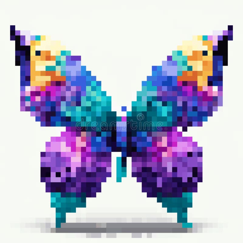 Abstract Butterfly on a White Background. Vector Illustration in the ...