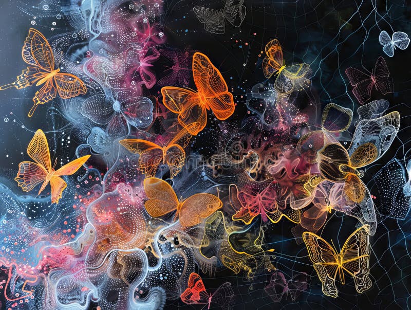 Colorful Murmuration Stock Illustrations – 287 Colorful Murmuration ...