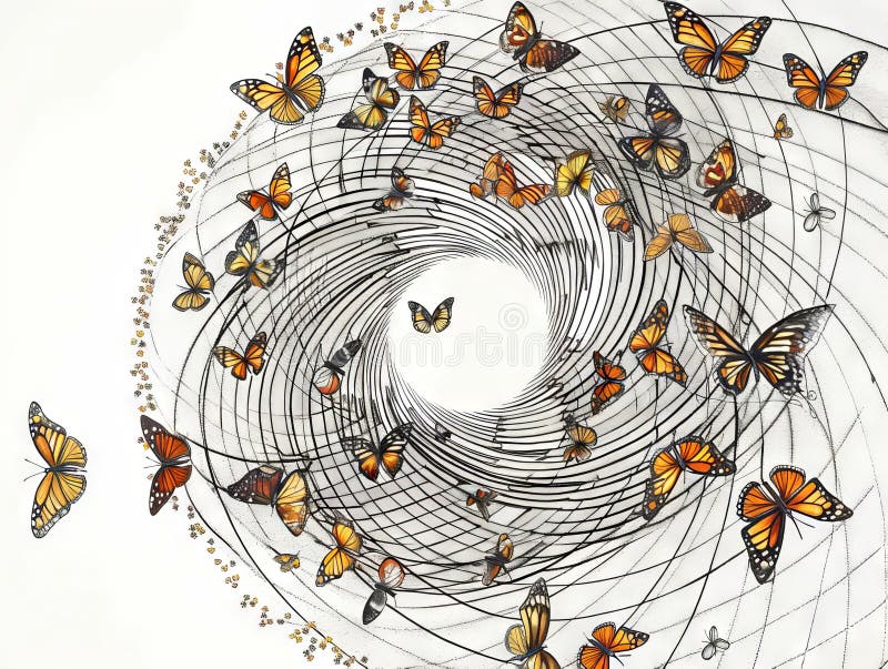 Colorful Murmuration Stock Illustrations – 287 Colorful Murmuration ...