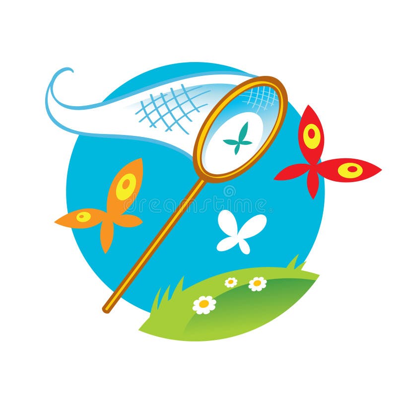Butterfly Net stock vector. Illustration of activity - 16200740
