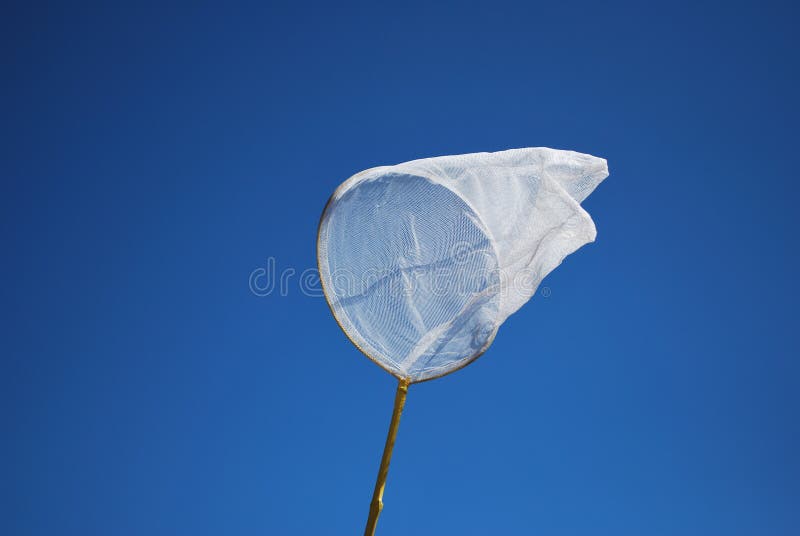 Butterfly Net Against Blue Sky Stock Image - Image of background ...