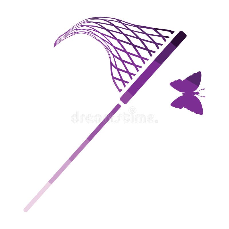 Icon of butterfly net stock vector. Illustration of rope - 124236039