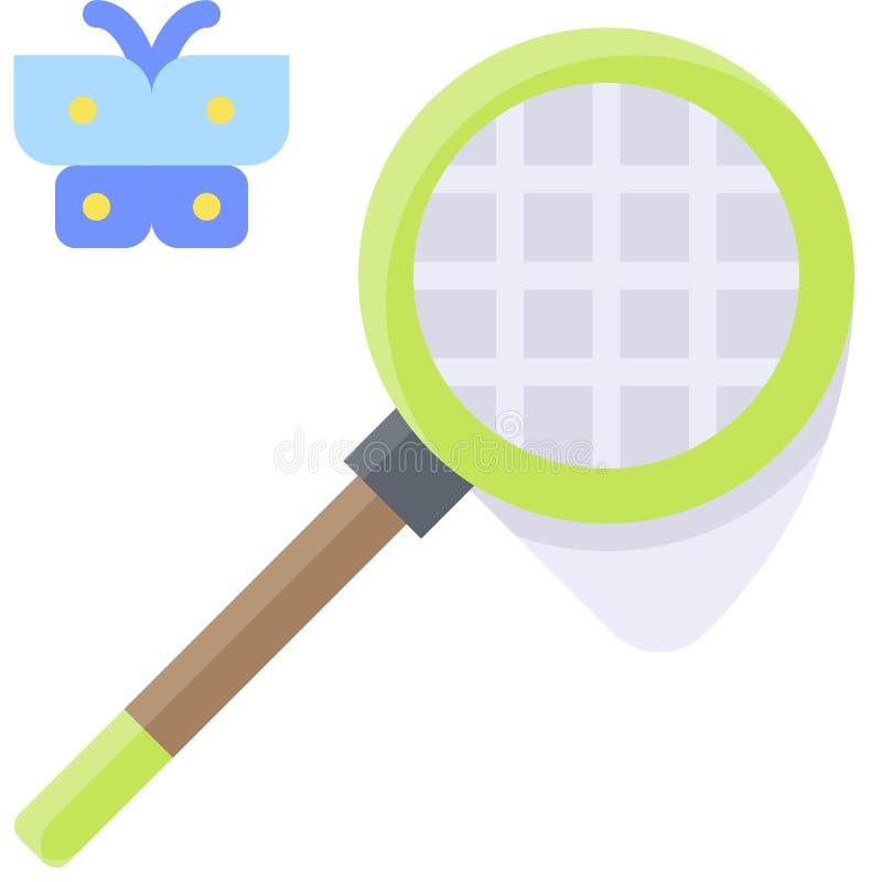 Butterfly Net Icon, Summer Vacation Related Vector Stock Vector ...