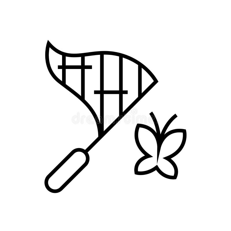 Butterfly - Net Line Icon, Concept Illustration, Outline Symbol, Vector ...