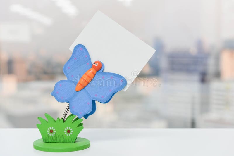 Butterfly Paper Note Holder Stock Image - Image of note, reminder: 72983013