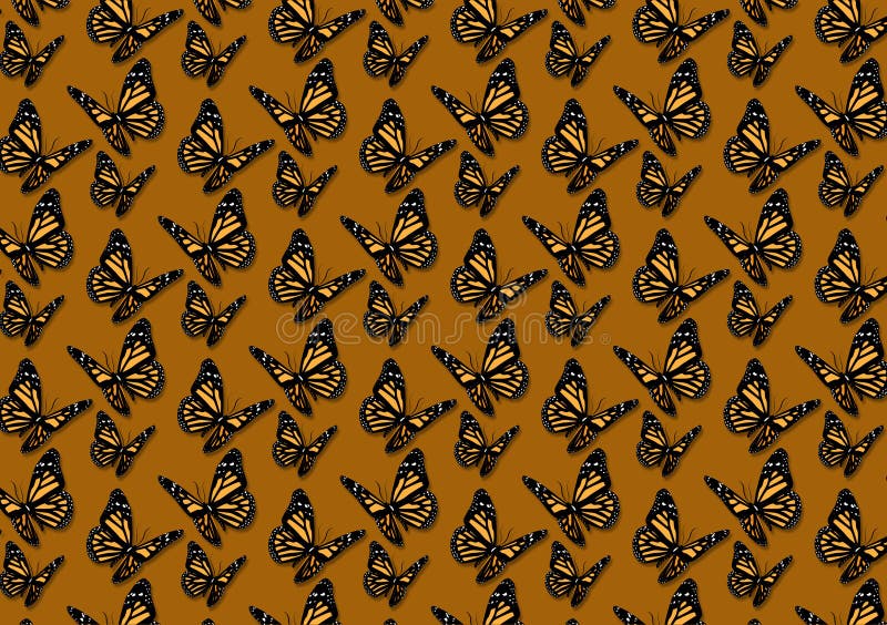 Butterfly Pattern Background Wallpaper Design Stock Illustration ...