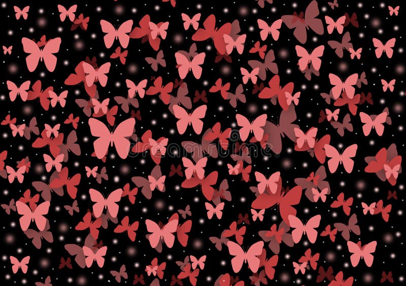 Butterfly Pattern Illustration Background Wallpaper Stock Illustration ...