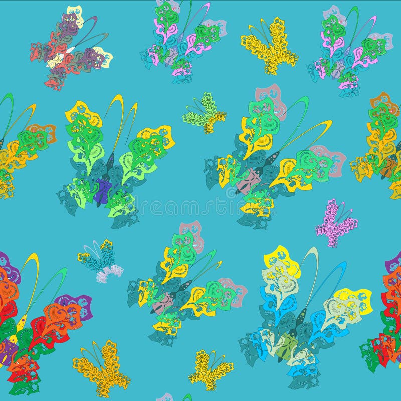 Butterfly pattern stock vector. Illustration of design - 33724308