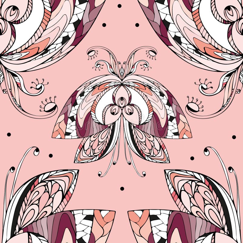 Butterfly pattern4 stock vector. Illustration of abstract - 56010722