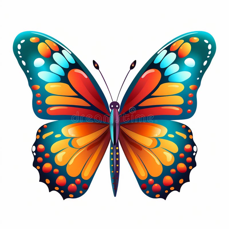 Butterfly Patterns a Work of Art Stock Illustration - Illustration of ...