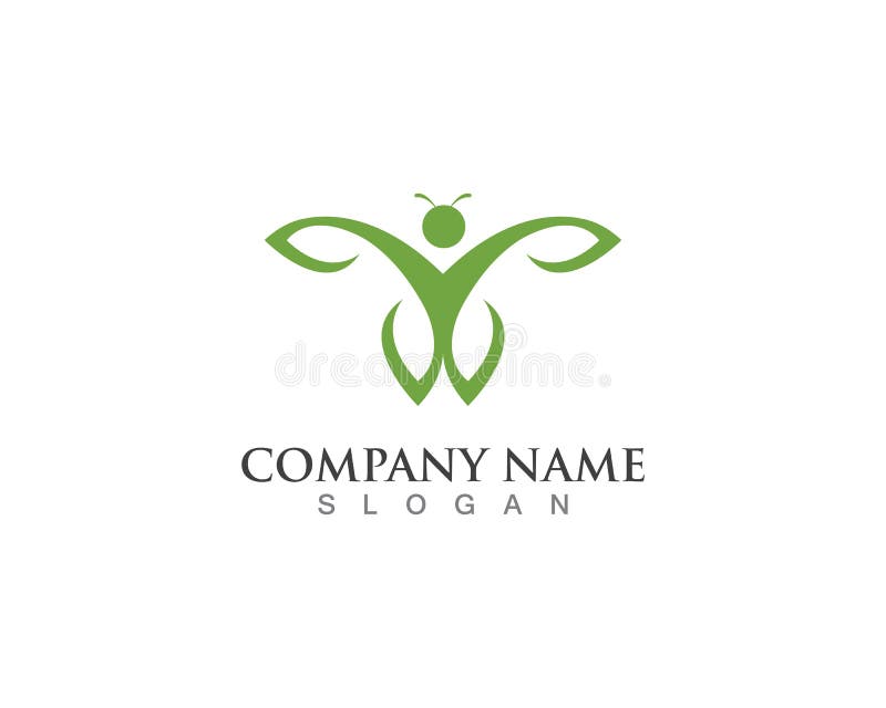Butterfly People Logo stock illustration. Illustration of logo - 135200869