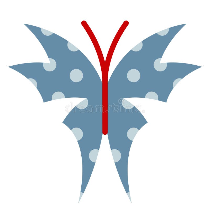 Butterfly with Round Patterns. Stock Vector - Illustration of design ...