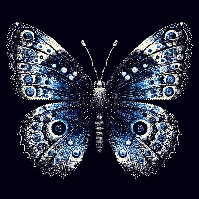 Butterfly S Wings in ASCII Art ASCII Stock Illustration - Illustration ...