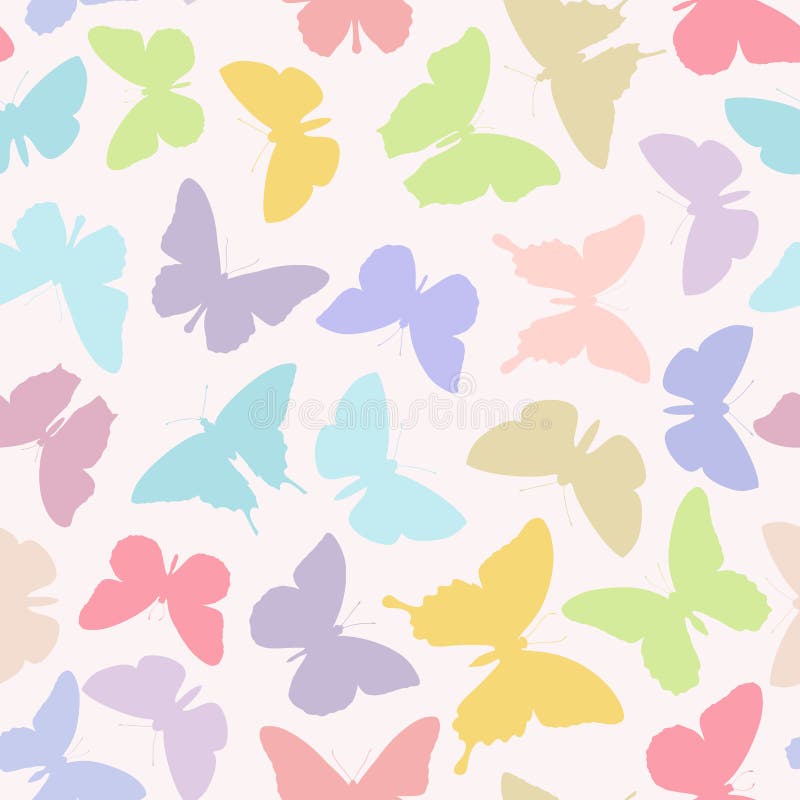 Butterfly Seamless Repeat Pattern Design Background. Vector ...