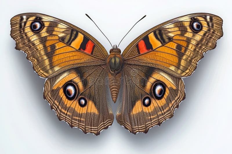 Butterfly, Seen from the Side, with a Transparent Background Stock ...