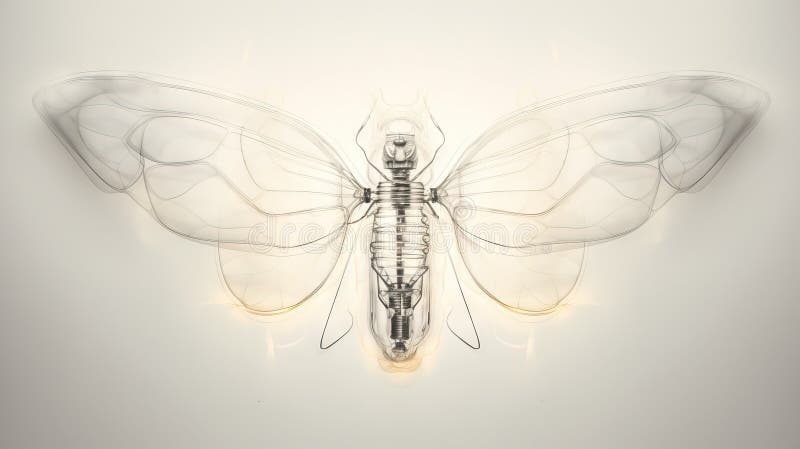 A Butterfly Shaped Light Bulb is Shown in this Artistic Photo ...