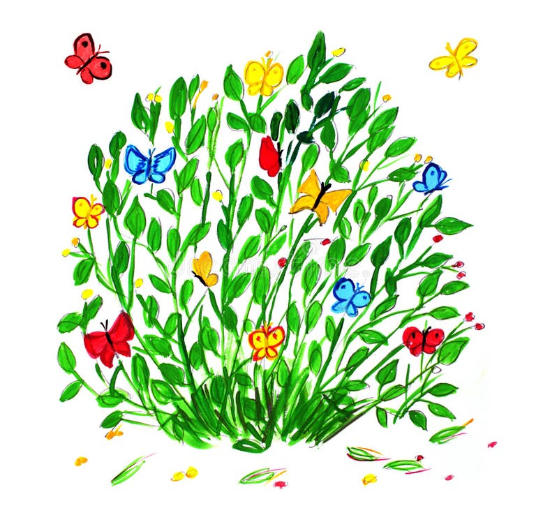 Butterfly Bush Stock Illustrations – 6,185 Butterfly Bush Stock ...