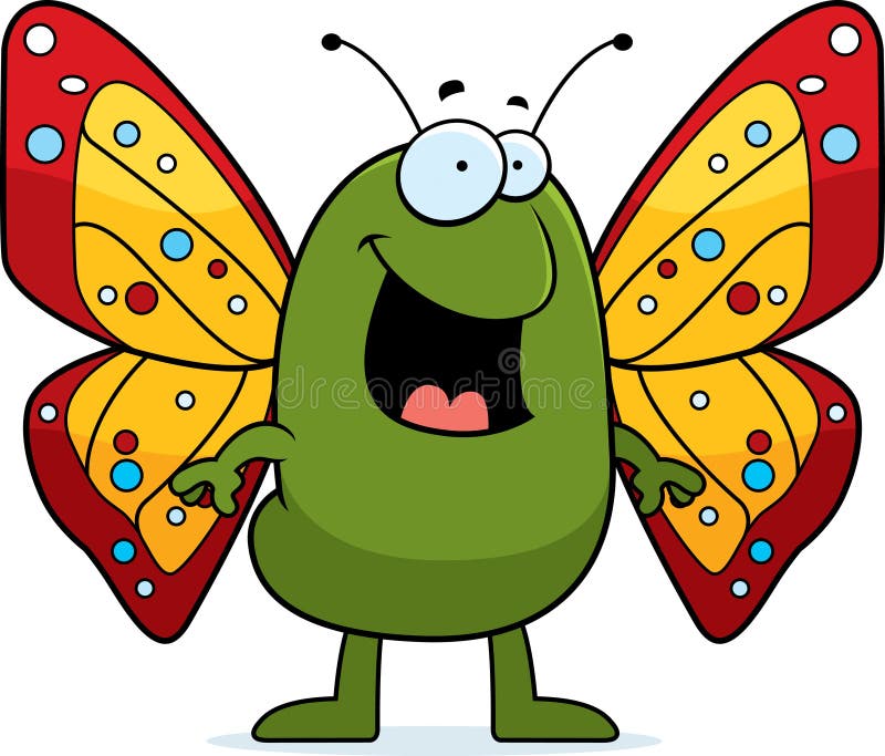 Butterfly Smiling stock vector. Illustration of smiling - 12549462