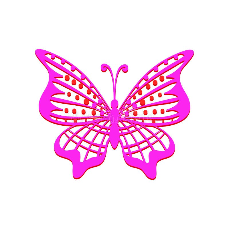 Butterfly Sprite Wing Sitting on a Surface Stock Illustration ...