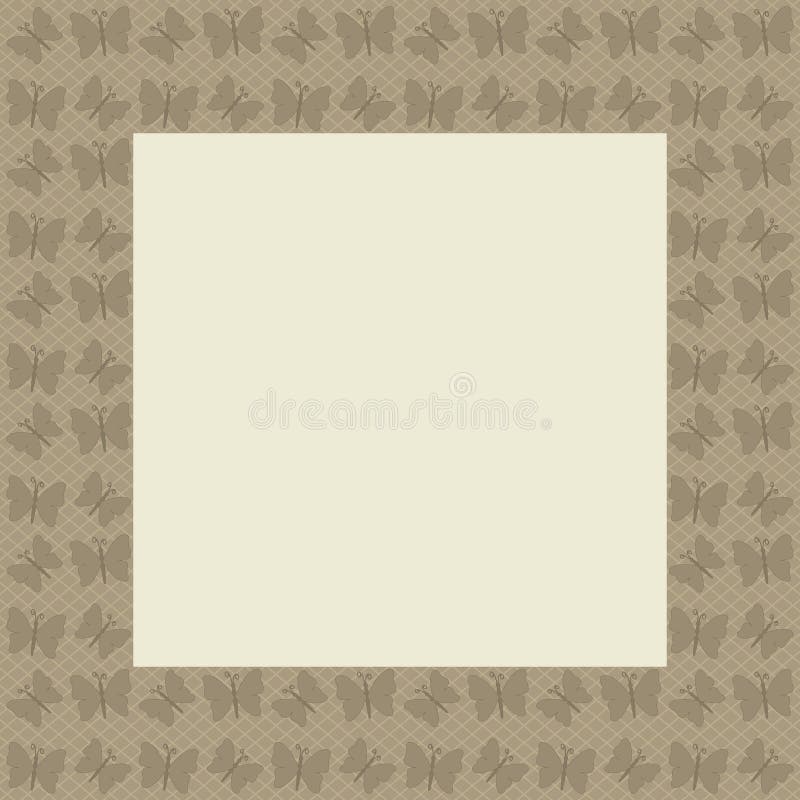 Butterfly Square Frame stock vector. Illustration of modern - 34277584