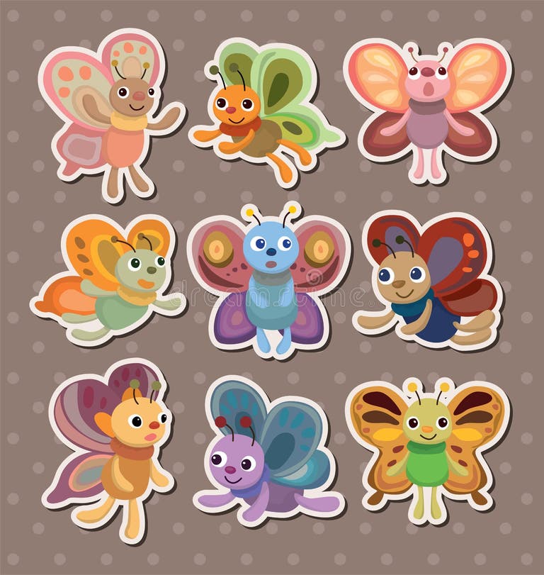 Cartoon Bug Stickers Stock Illustrations – 508 Cartoon Bug Stickers ...