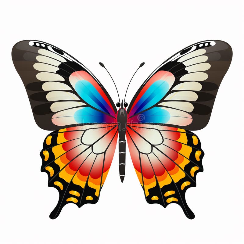 Butterfly stream stock illustration. Illustration of swallowtail ...