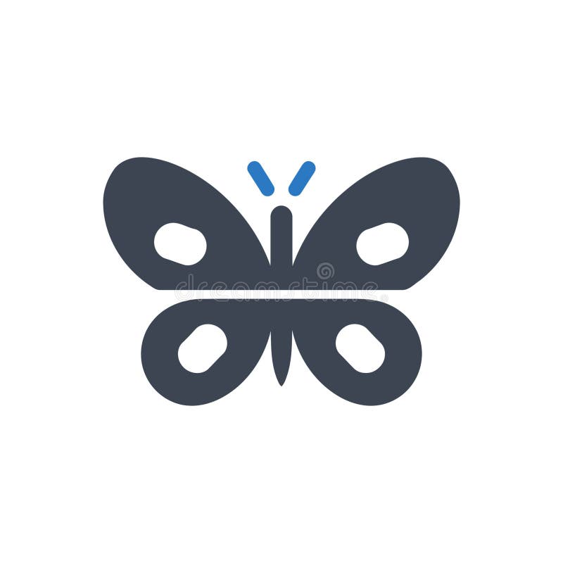Butterfly Symbol Icon stock vector. Illustration of vector - 361702506