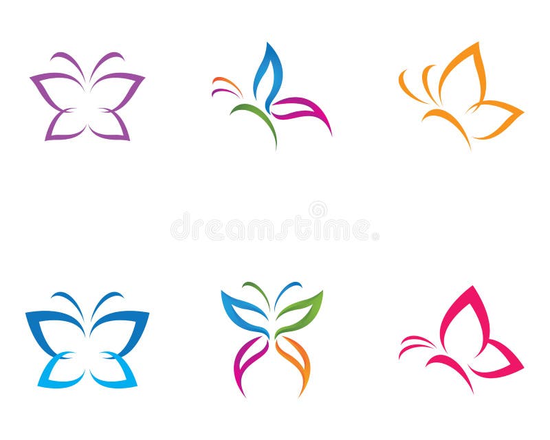 Butterfly Symbol Illustration Stock Vector - Illustration of nature ...