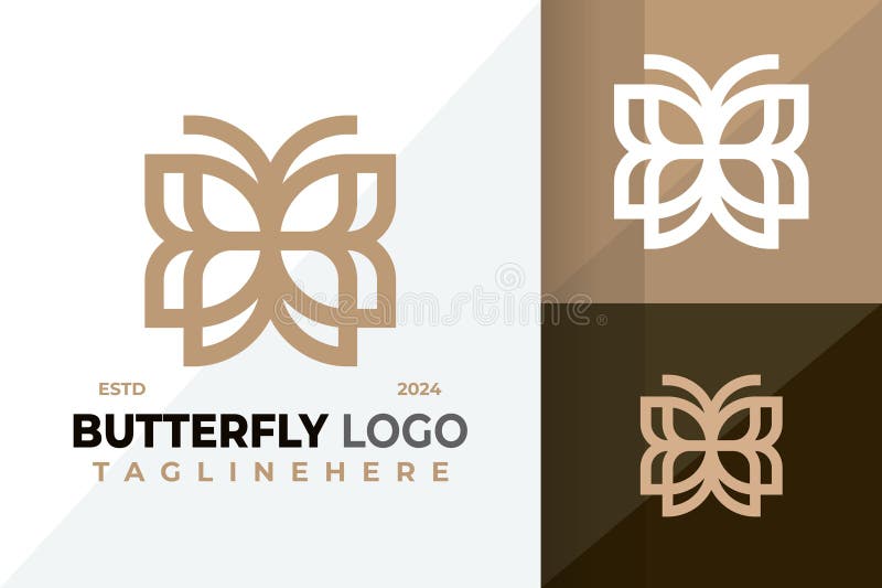 Butterfly Symbol Logo Icon Vector Design Illustration Stock ...
