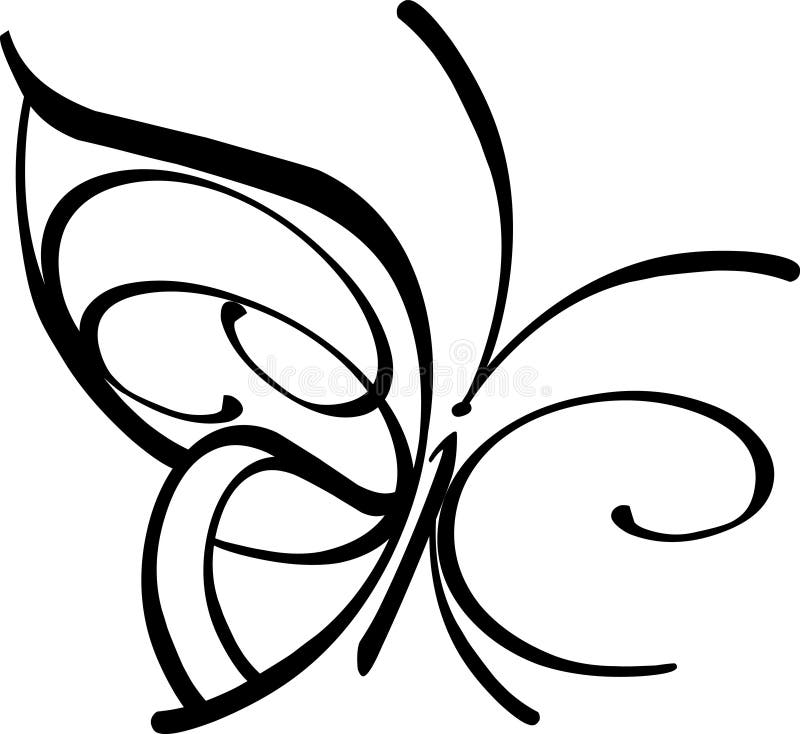 Butterfly symbol stock vector. Illustration of lightweight - 90339183