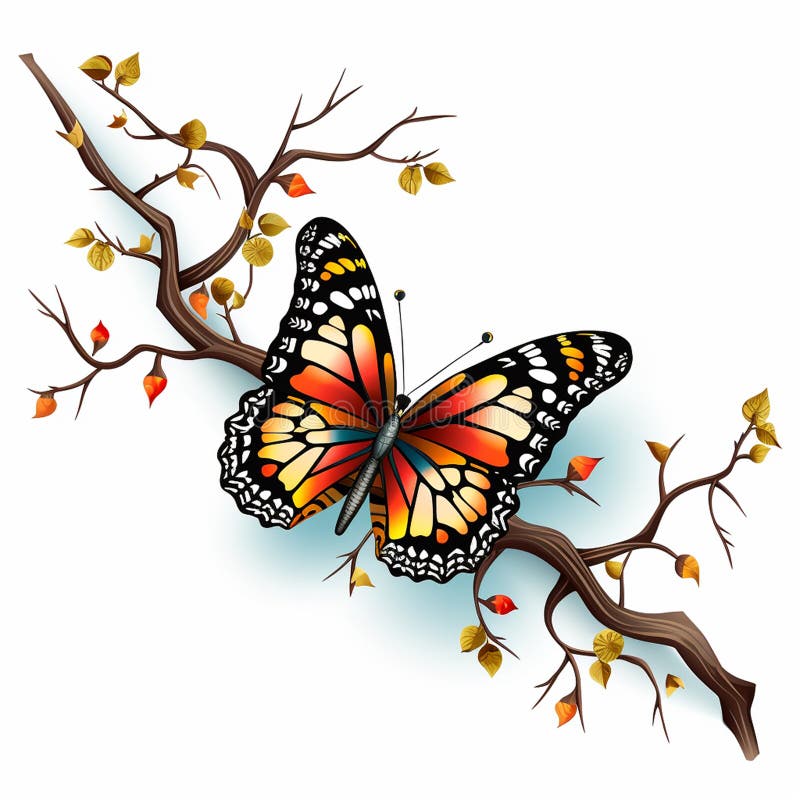 Butterfly transformation stock illustration. Illustration of ...