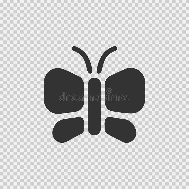 Butterfly Vector Icon Eps 10. Simple Isolated Silhouette Sign Symbol ...
