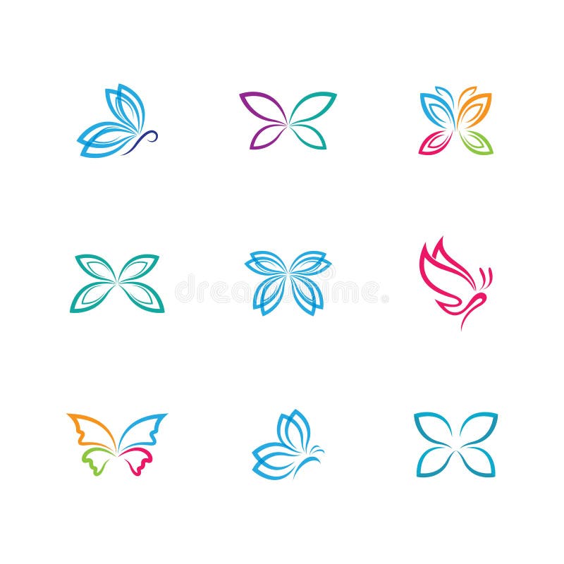 Butterfly vector icon stock vector. Illustration of natural - 174893294