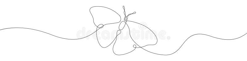 Butterfly Vector Linear Icon. Butterfly One Line in One Line Vector ...