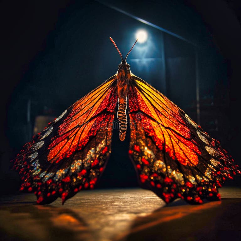 Butterfly Wing Cape Colorful Beautiful Dramatic Light, Stock Image ...