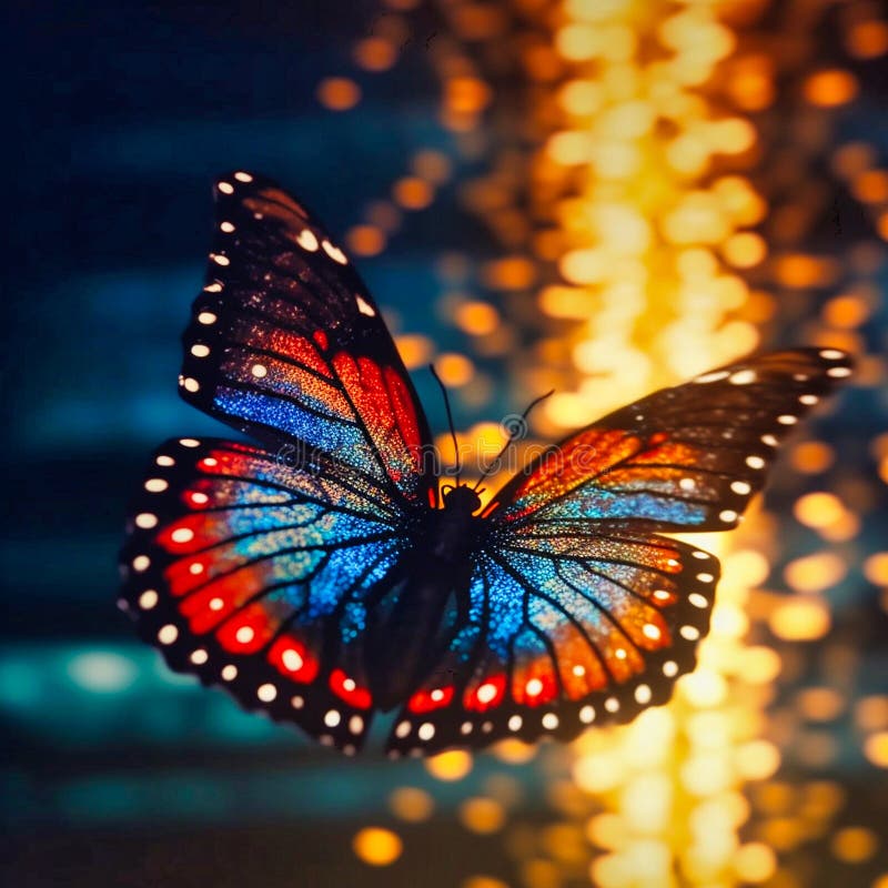 Butterfly Wing Cape Colorful Beautiful Dramatic Light, Stock Image ...