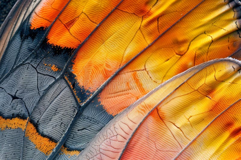 Butterfly Wing Texture Background, Insect Wings Macro Pattern ...