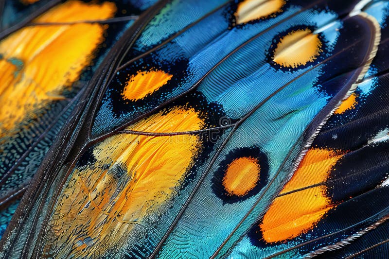 Butterfly Wing Texture Background, Insect Wings Macro Pattern ...