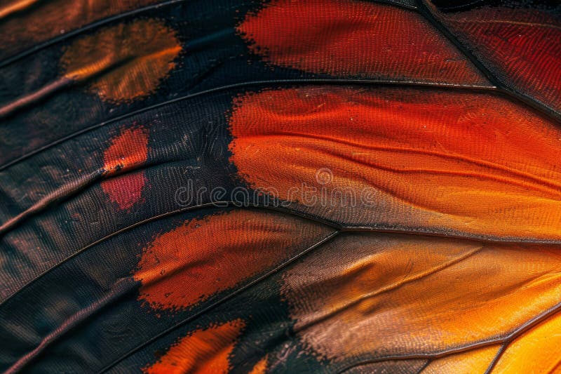 Butterfly Wing Texture Background, Insect Wings Macro Pattern ...