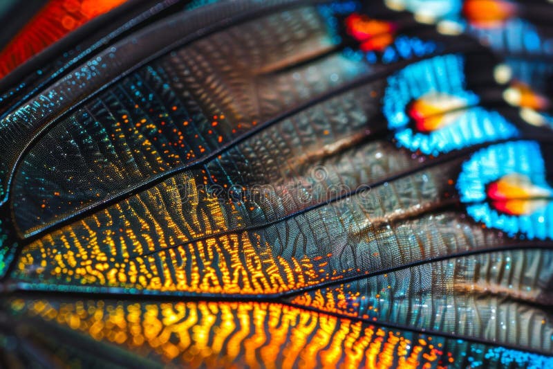 Butterfly Wing Texture Background, Insect Wings Macro Pattern ...