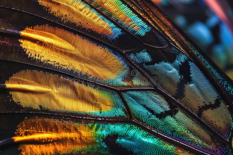 Butterfly Wing Texture Background, Insect Wings Macro Pattern ...