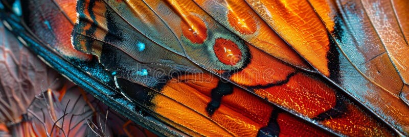 Butterfly Wing Texture Background, Insect Wings Macro Pattern ...
