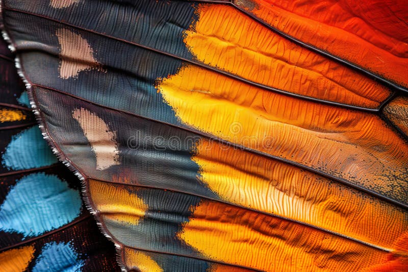 Butterfly Wing Texture Background, Insect Wings Macro Pattern ...